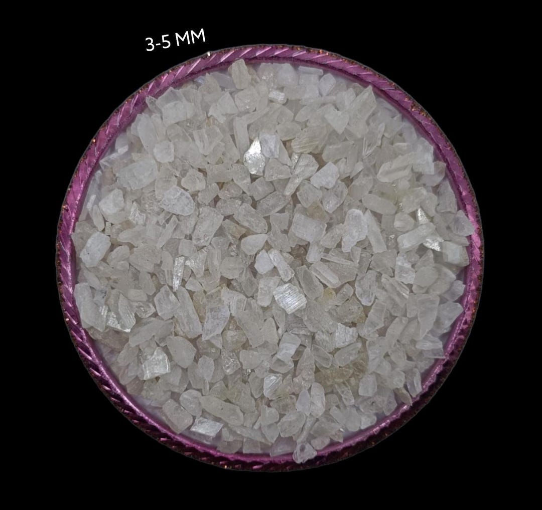 Crushed Natural White Moonstone Coarse 3-5 MM Gemstone Powder Crushed ...