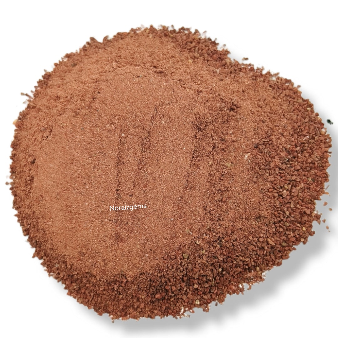Red Jasper Crushed Jasper Raw Gemstone Dust Powder, Thick Powder, Best ...