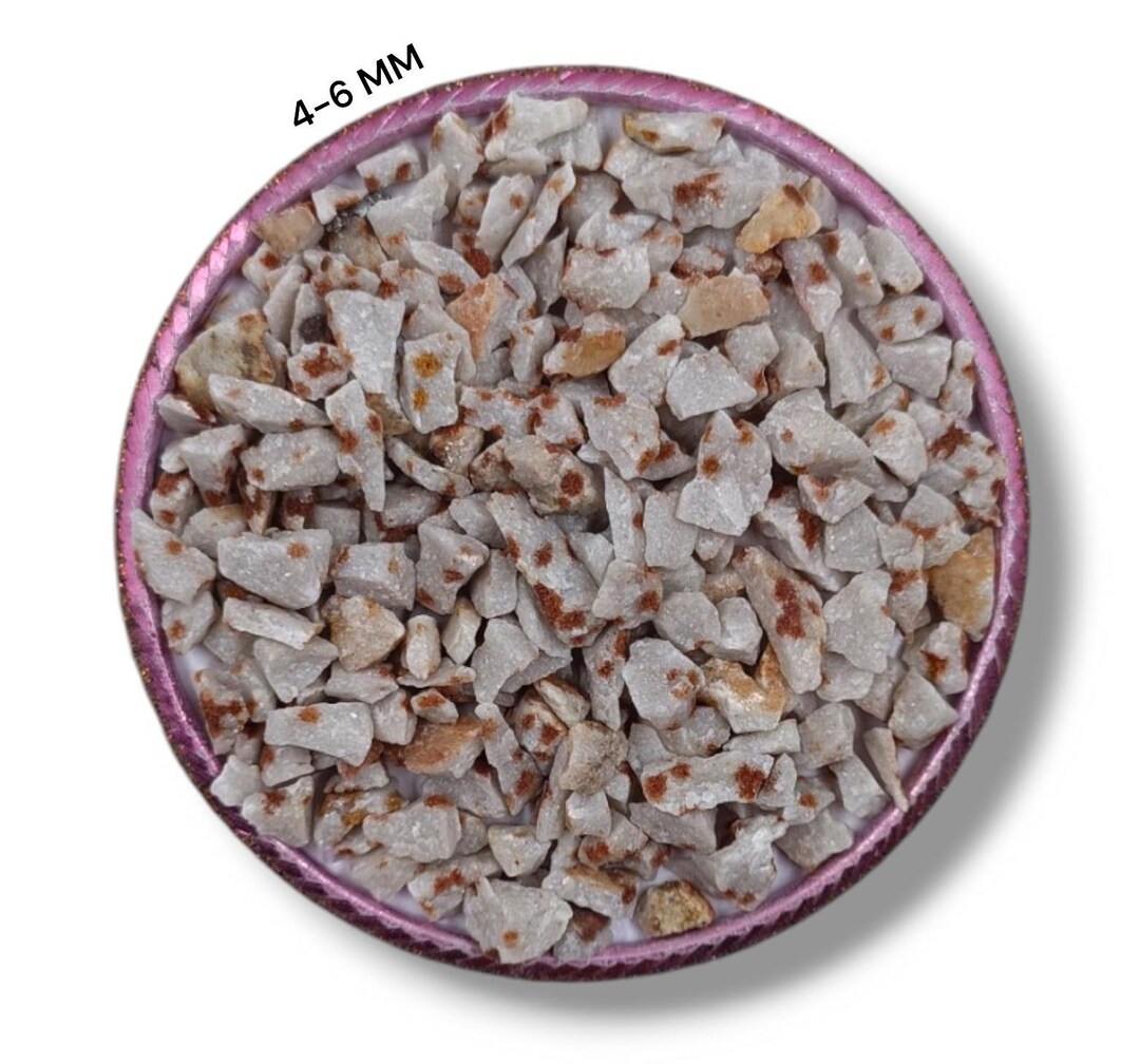 Crushed Dragon Fruit Jasper Coarse Gemstone Powder 4-6 MM Stone Healing ...