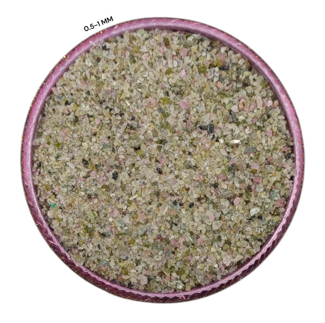 Crushed Multi Tourmaline Coarse Stone Powder 0.5-1 MM Premium Natural ...