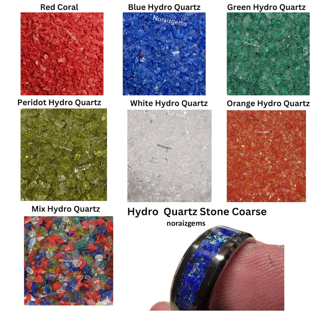 Crushed Hydro Quartz Gemstone Coarse All Variant and Color, 0.5-1 MM ...