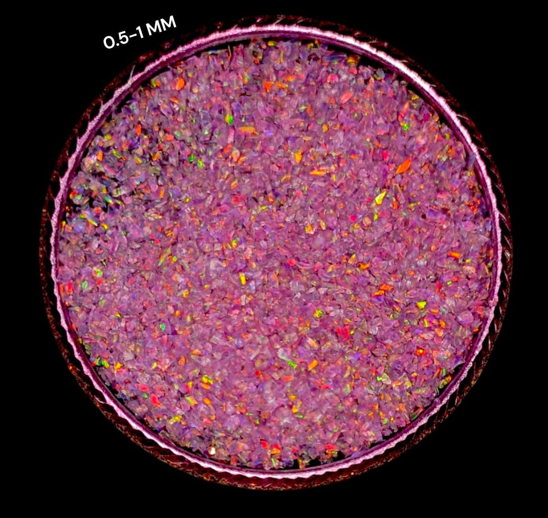 Crushed Pink Opal Gemstone Coarse Powder 0.5-1 MM Premium Inlay ...