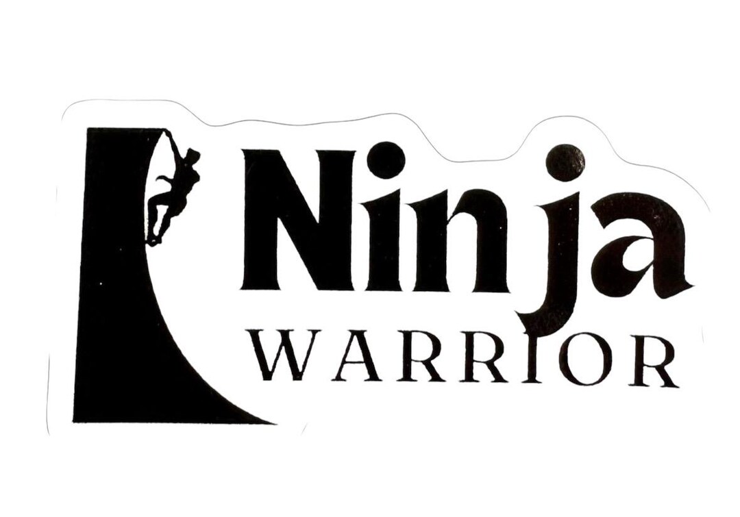 Ninja Warrior Sticker Waterbottle, Laptop 2” X 1” - Etsy