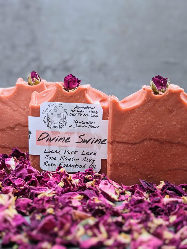 Divine Swine, Natural Rose Soap, Lard Soap, Honey and Beeswax Soap ...