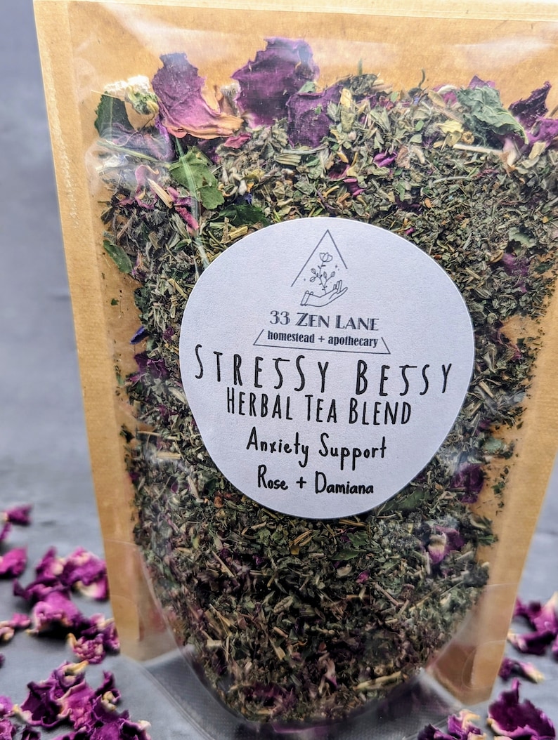Stressy Bessy, Herbal Tea Blend, Anxiety Support Tea, Tea for Women ...