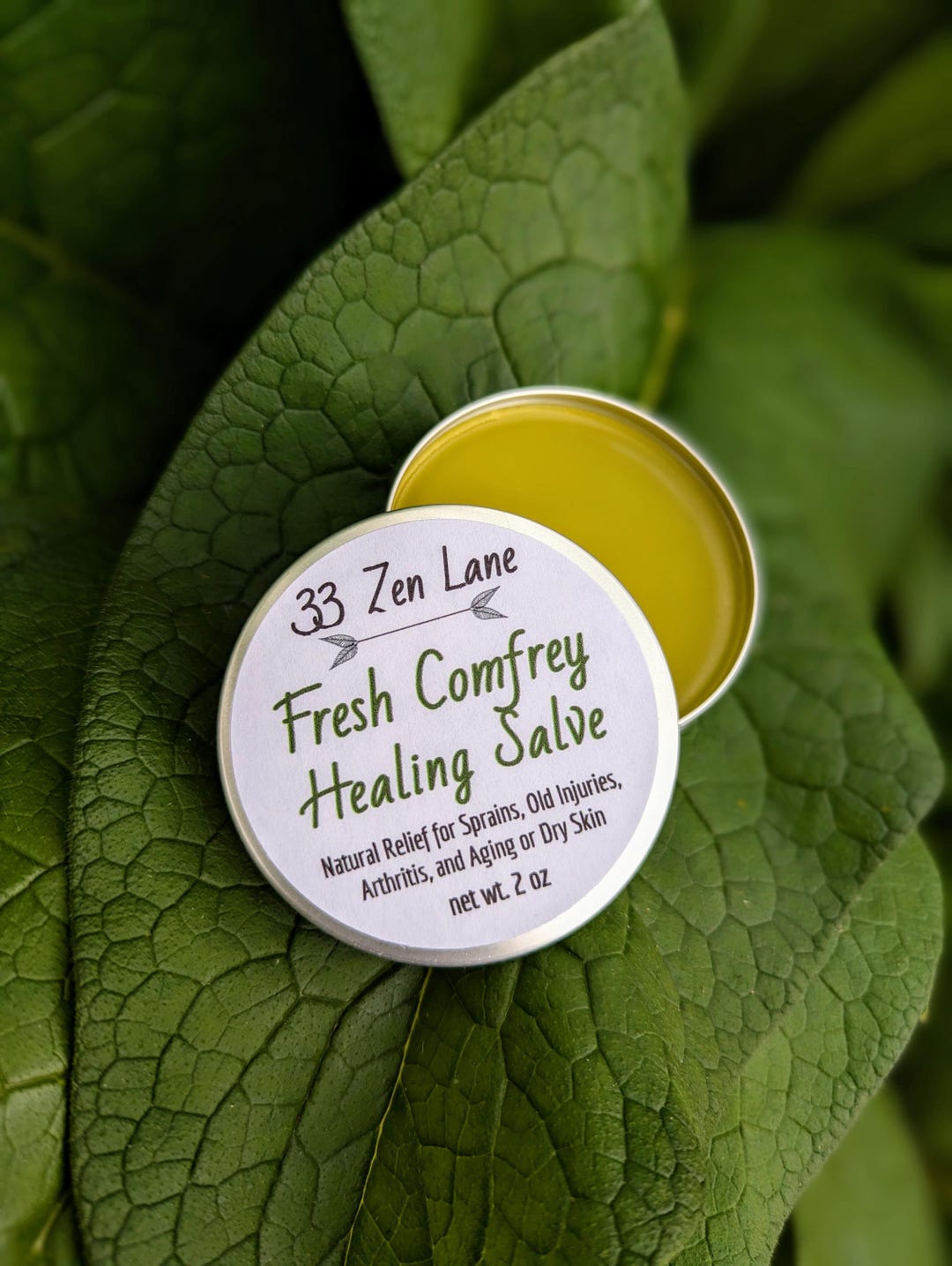 Fresh Comfrey Salve, Pain Salve, Arthritis Salve, Beeswax Salve, Salve for Bruises, Sore Muscle ...