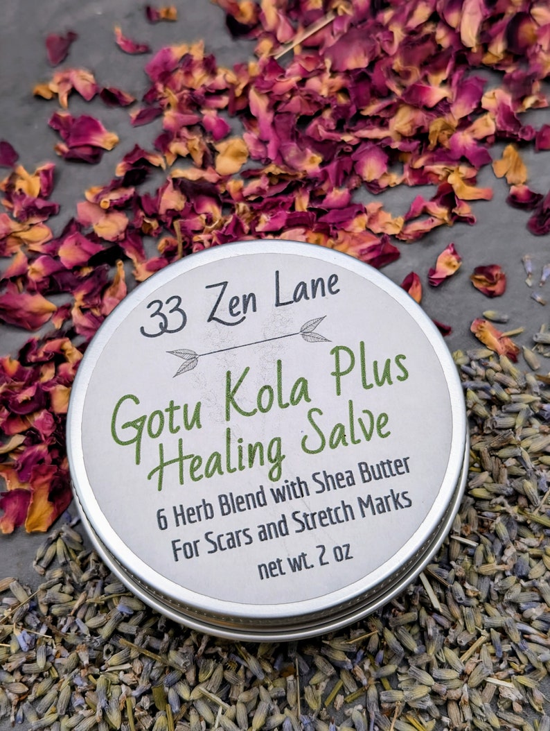 Gotu Kola Plus Healing Salve, Scar Salve, Stretch Mark Salve, Beeswax ...