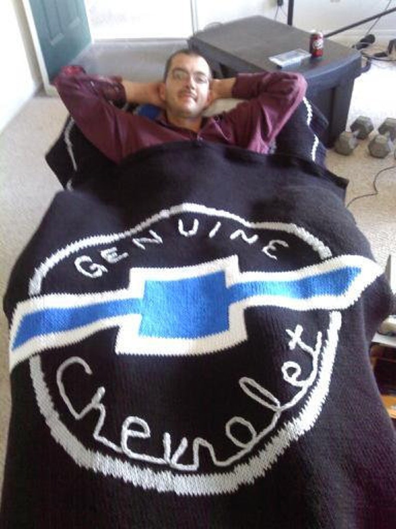 Pattern, Chevrolet Bowtie Throw - Etsy