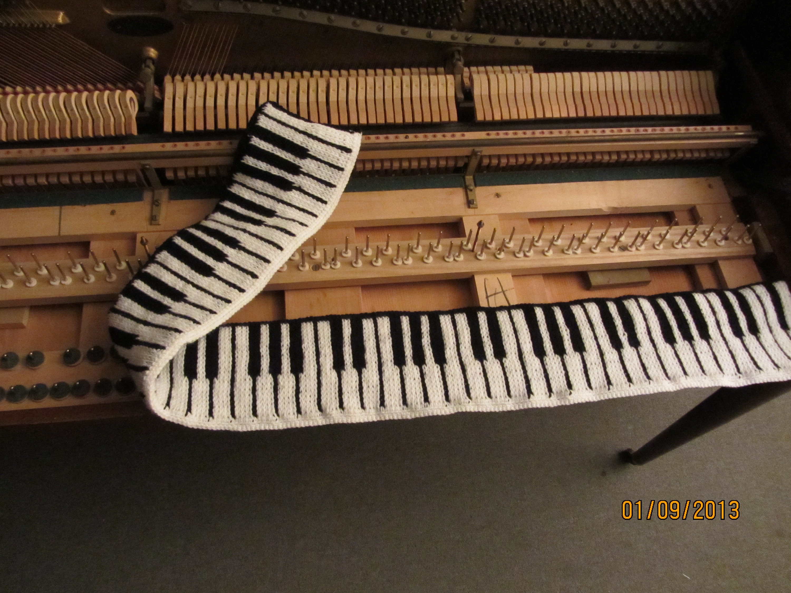 Pattern, Piano Keyboard Scarf - Etsy