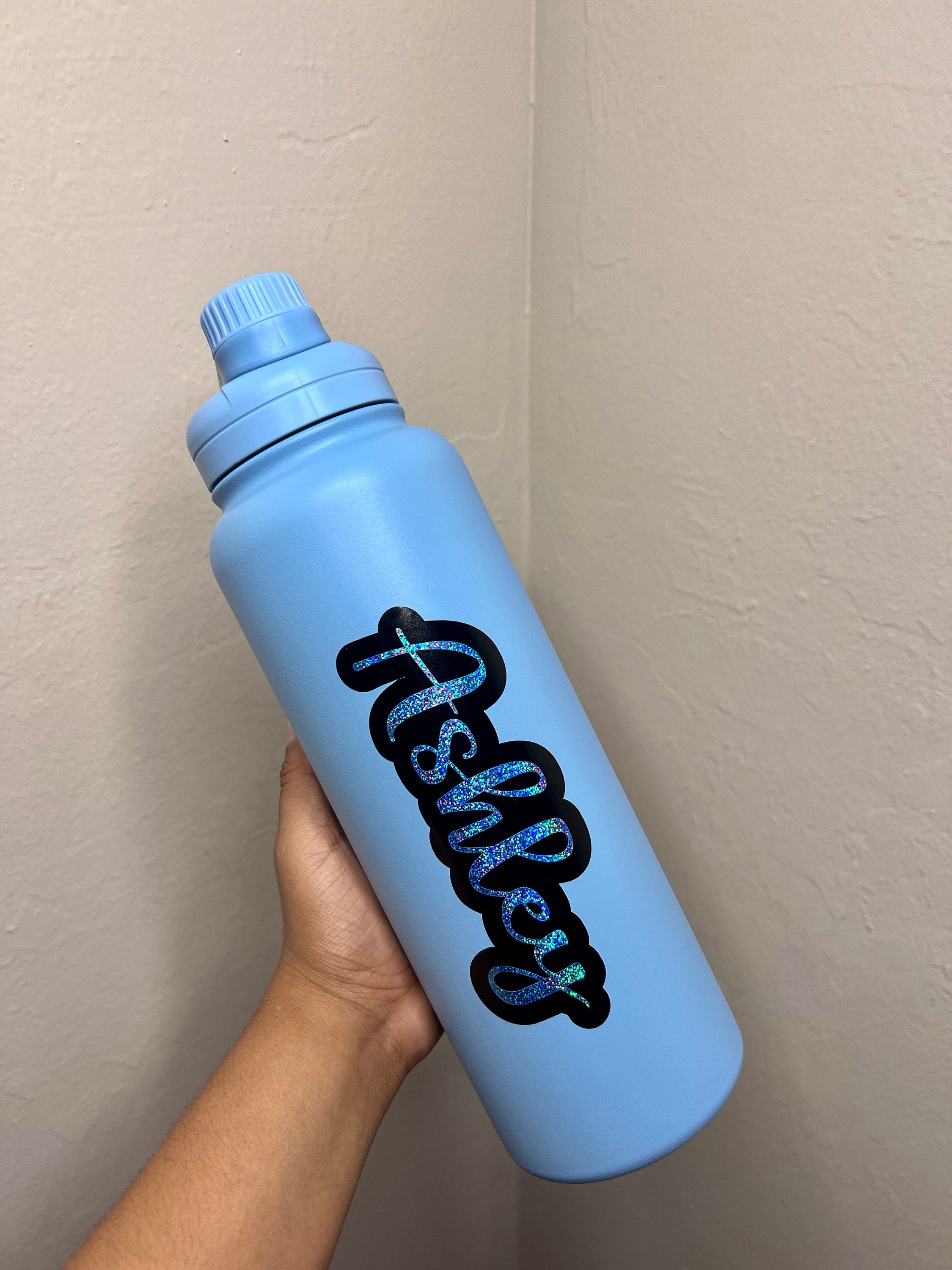 Layered Custom Vinyl Name Decal - Water Bottle, Car, Notebook, Laptop ...