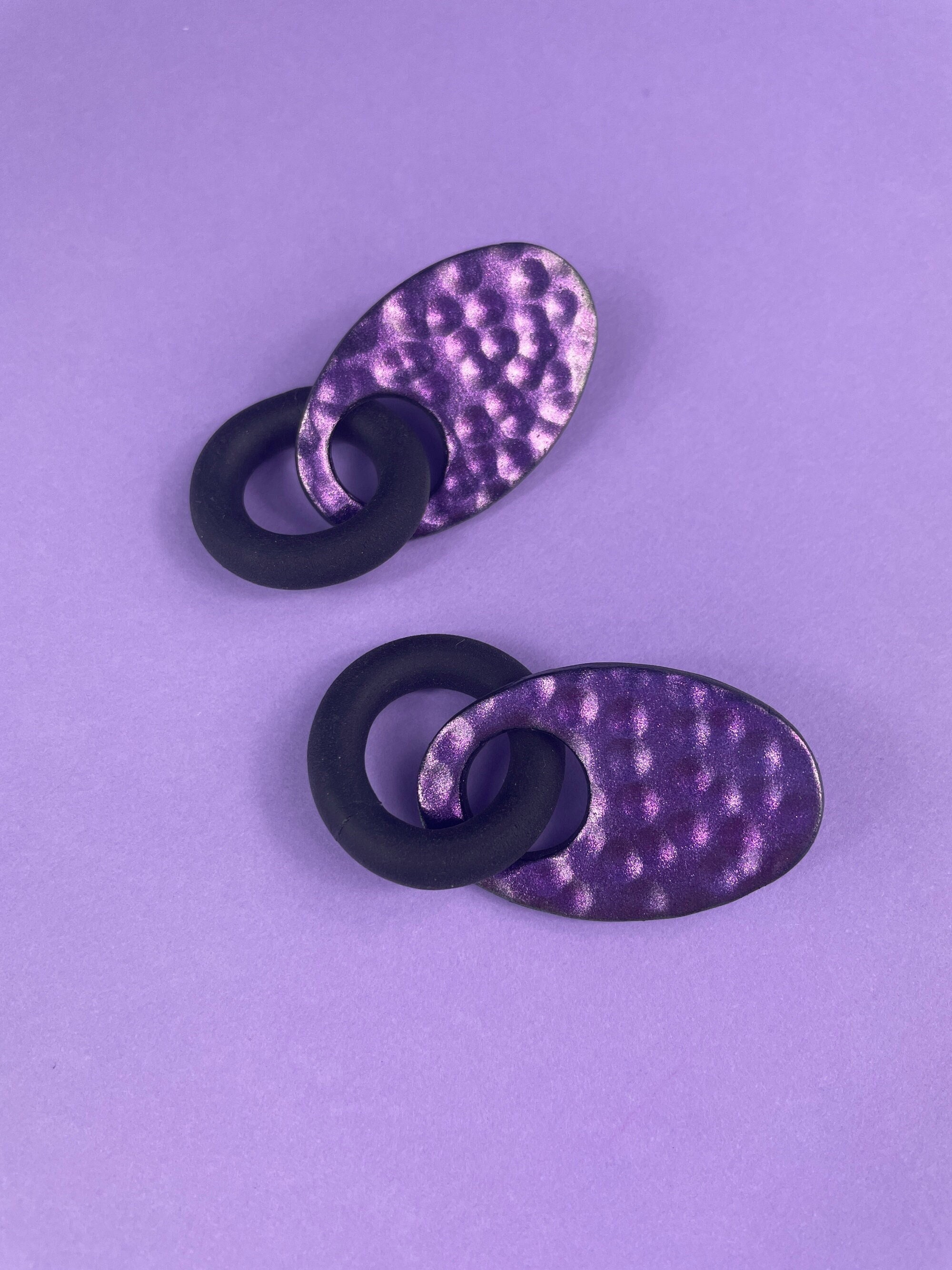 Purple Hoops - Etsy UK