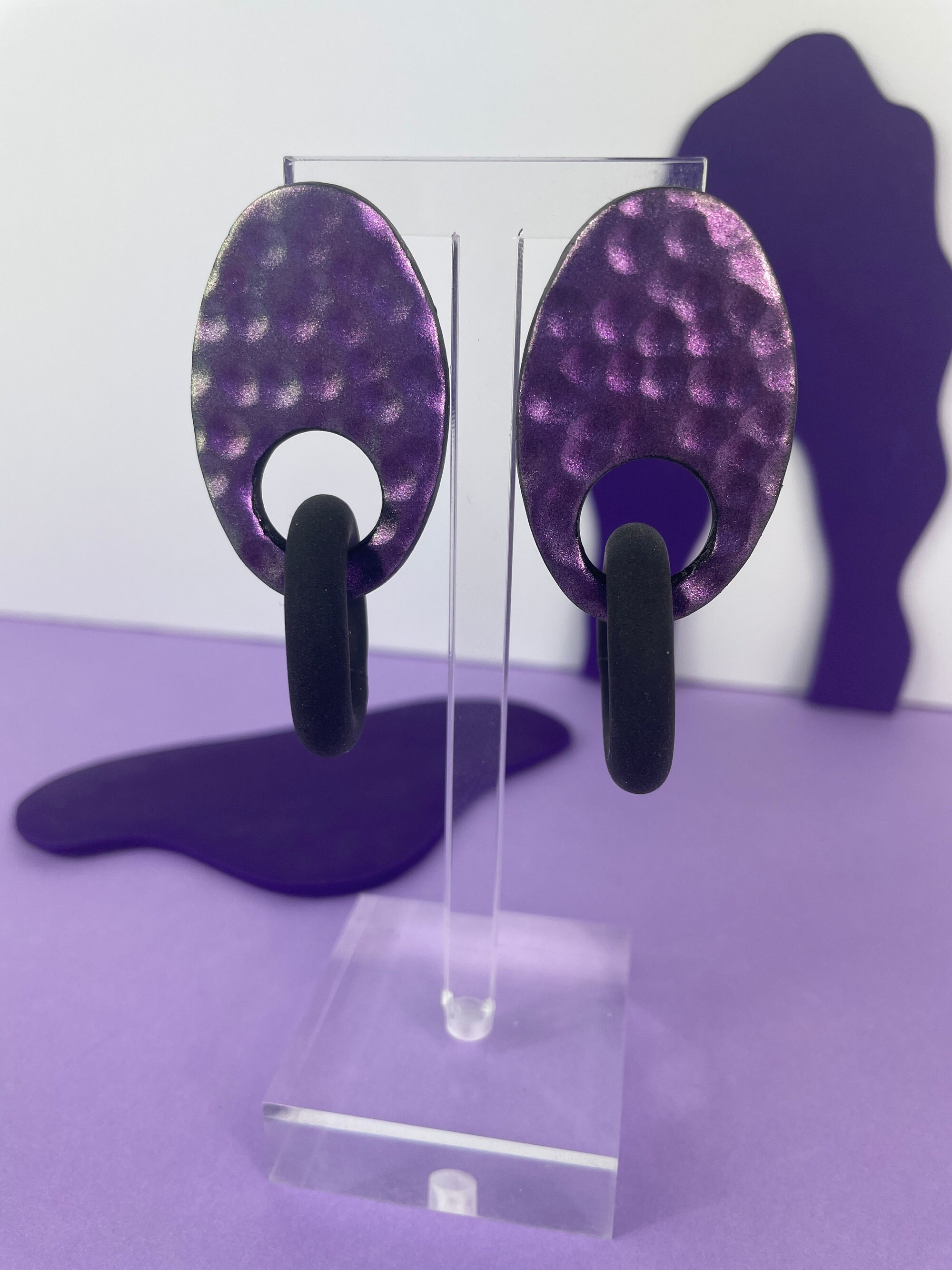 Purple Hoops - Etsy UK