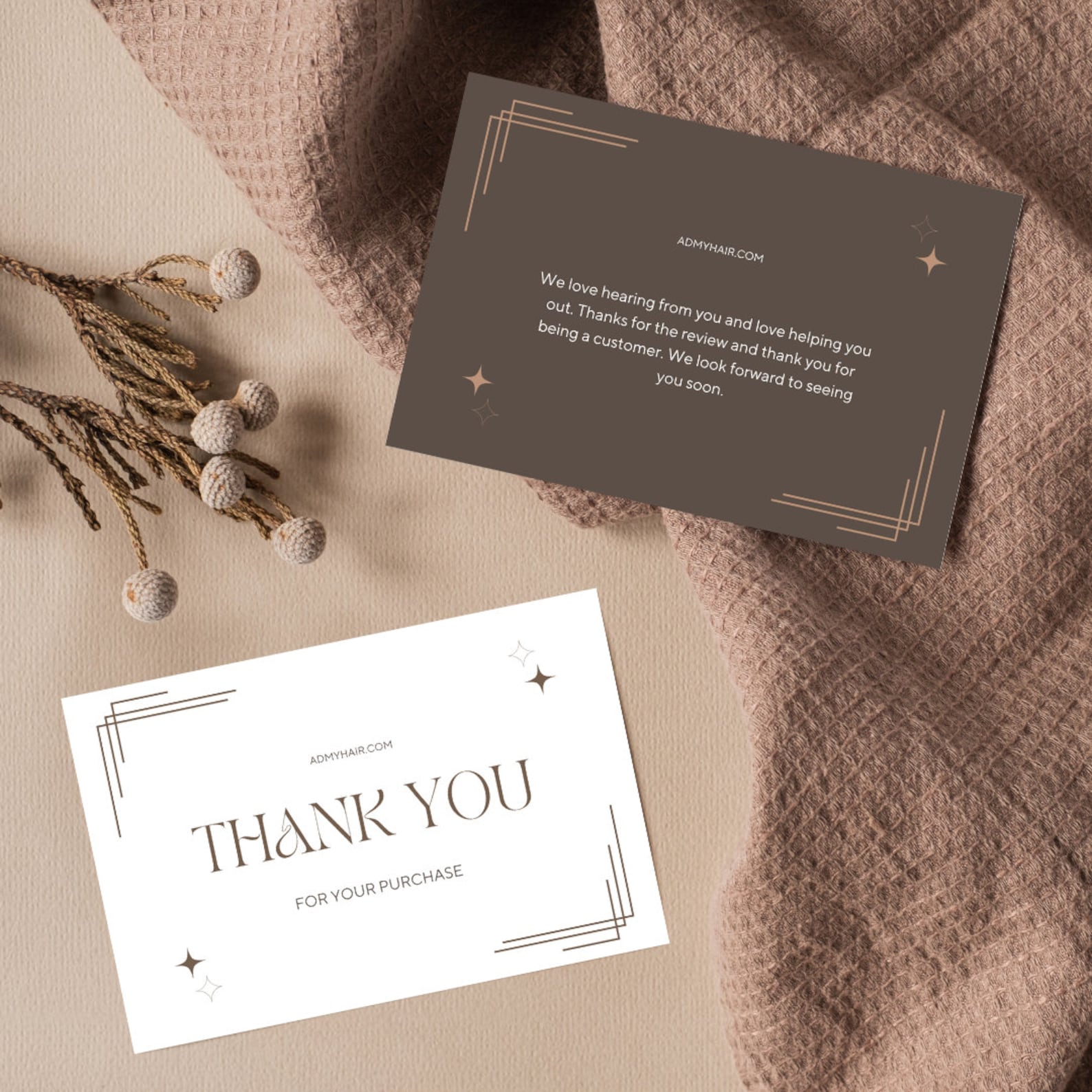 Thank You Card Template Thank You Card Instant Download Easy to Edit ...