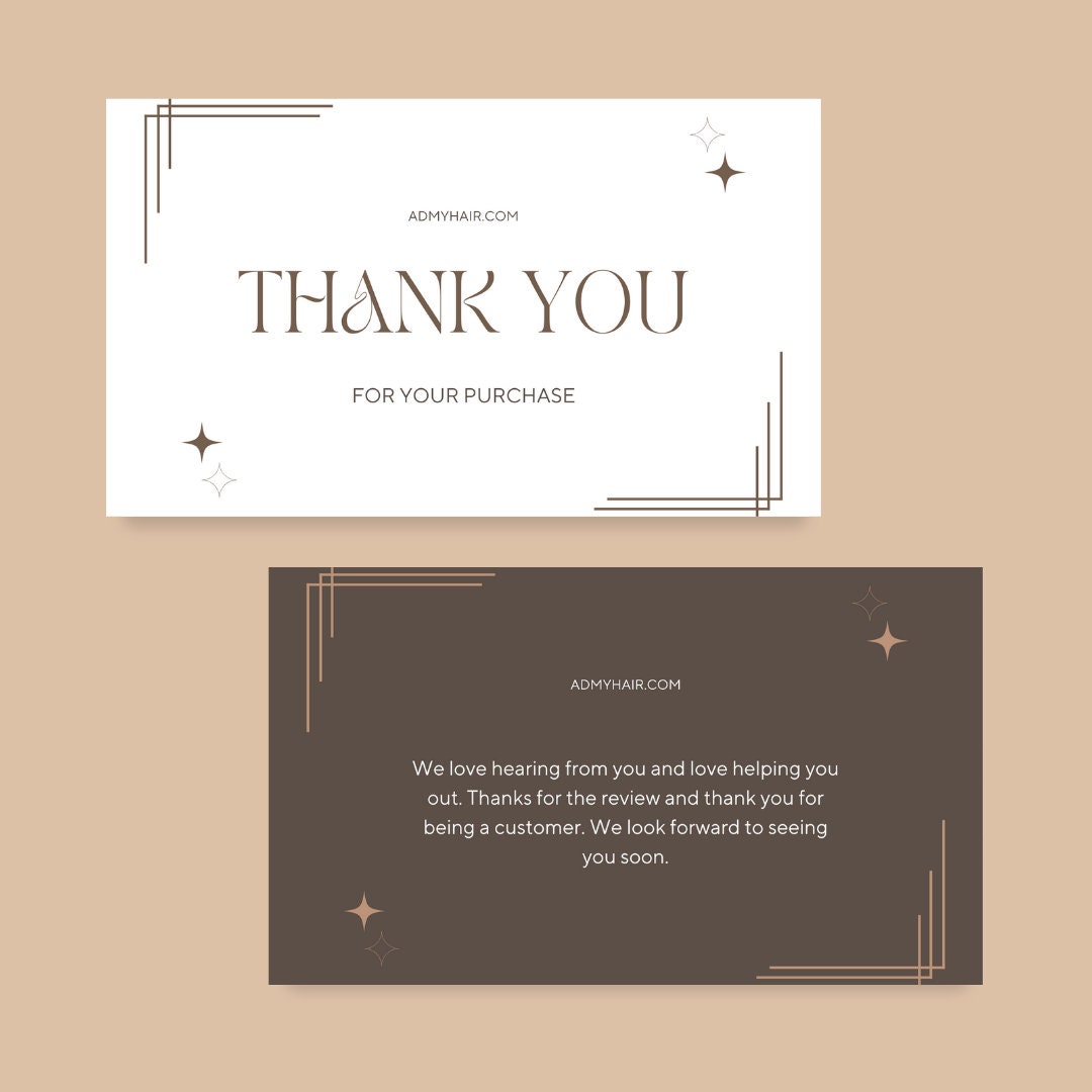 Thank You Card Template Thank You Card Instant Download Easy to Edit ...
