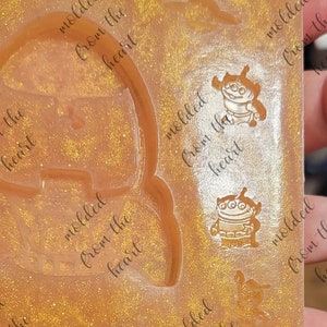 Space Crane Shaker and Bits Silicone Mold Hand Drawn Exclusive - Etsy