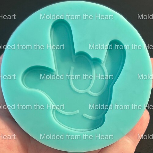 ASL I Love You Cartoon Hand Silicone Mold - Etsy