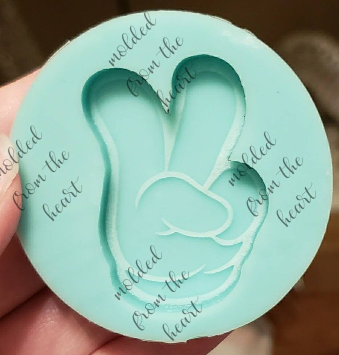 Glove Peace Sign Grip Silicone Mold - Etsy