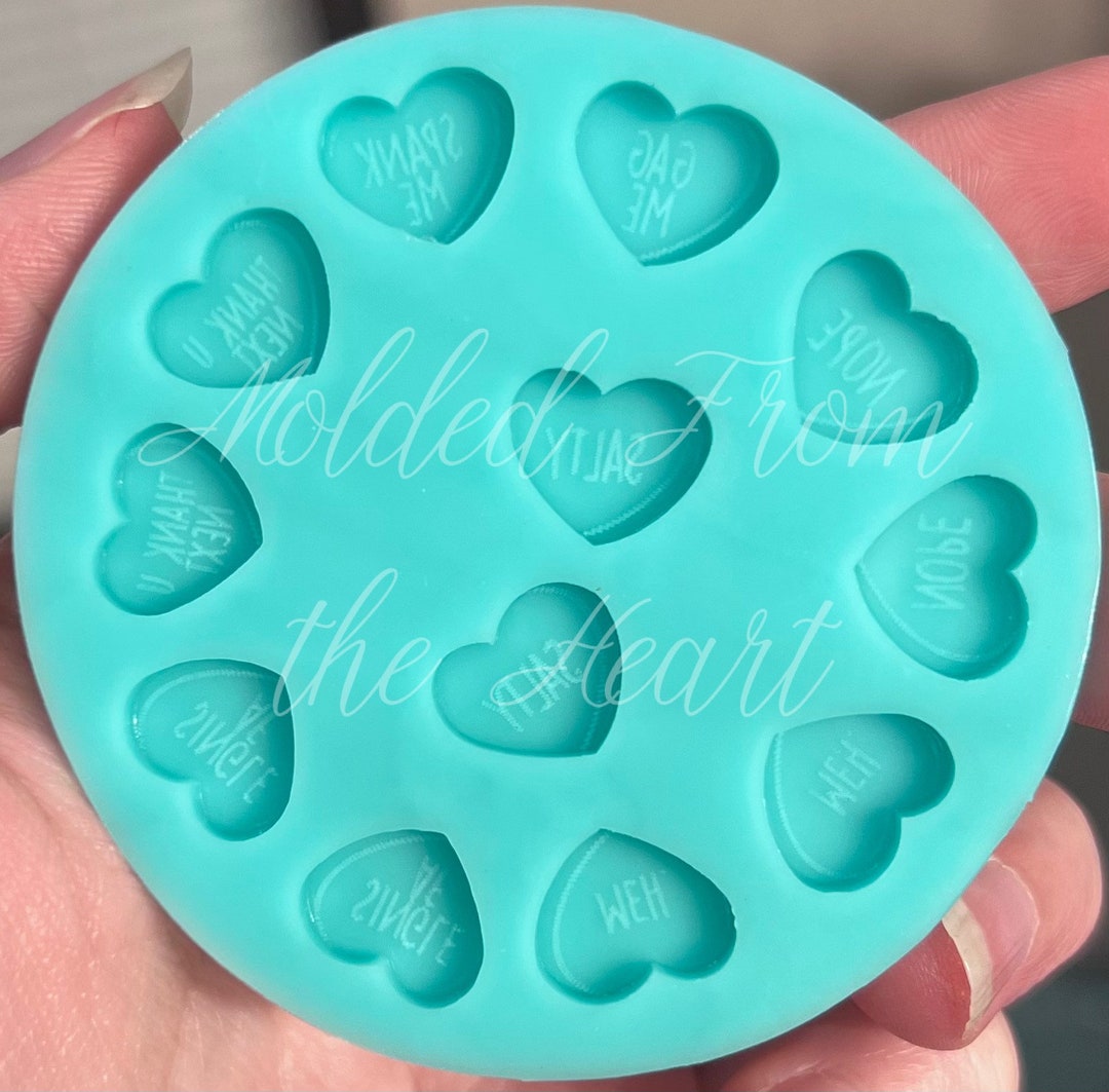 Anti Love Earring Studs/shaker Bits Silicone Mold - Etsy