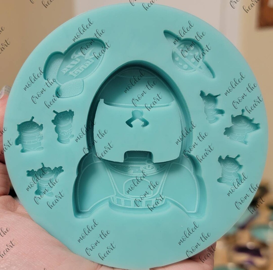 Space Crane Shaker and Bits Silicone Mold Hand Drawn Exclusive - Etsy