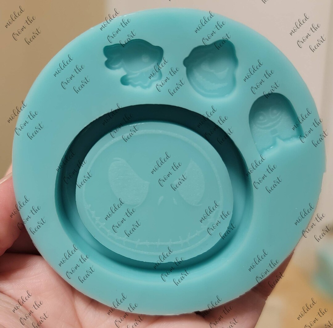 Skeleton Face Grippy Shaker and Bits Silicone Mold - Etsy