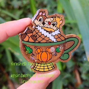 Chipmunk Fall Teacup Shaker Exclusive Silicone Mold - Etsy