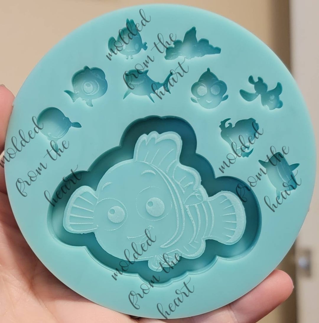 Fish Friends Shaker and Bits Silicone Mold - Etsy