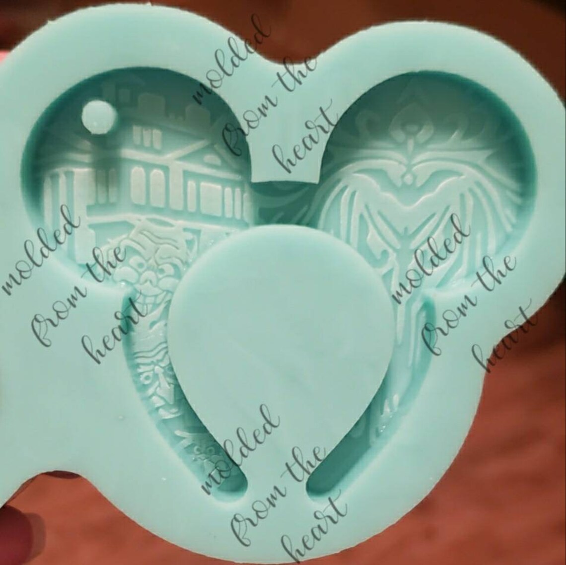 Haunted Mansion Headband Keychain Silicone Mold | Etsy