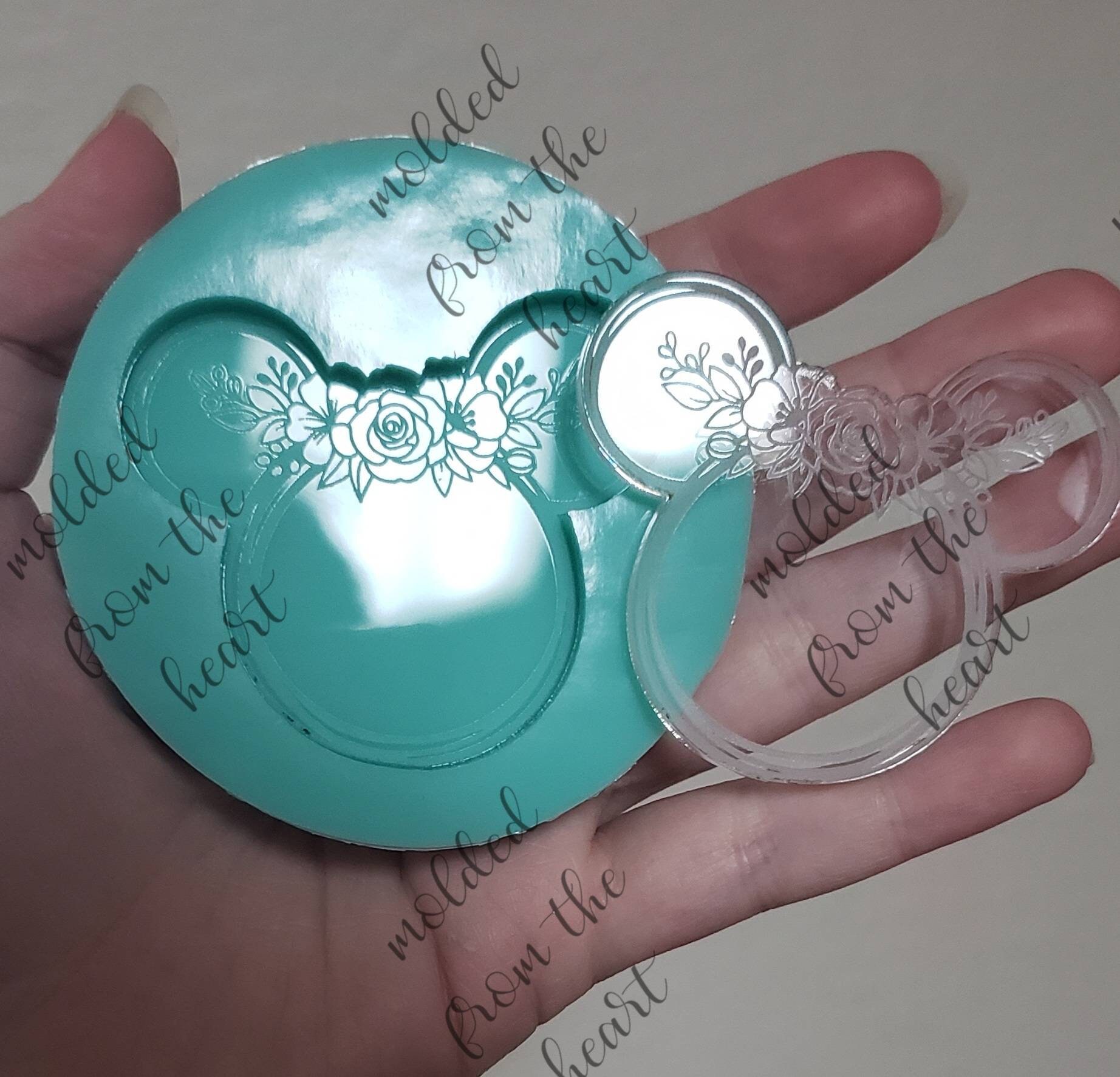 Floral Mouse Head Grip Silicone Mold - Etsy