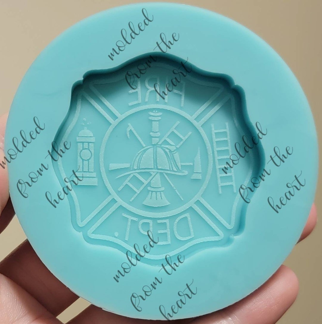 Fire Department Badge Reel/grip Silicone Mold - Etsy