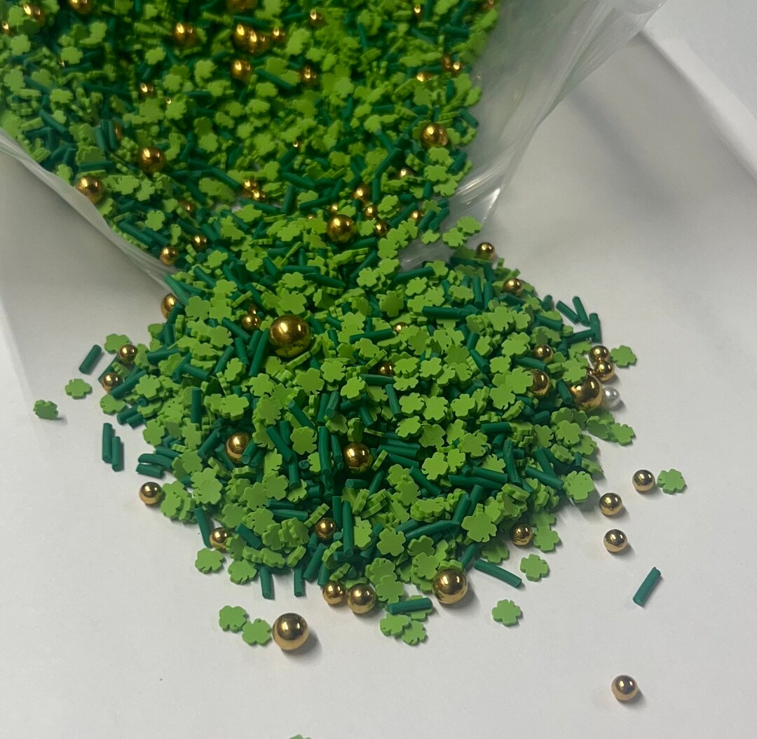 1/2 Oz Clover Polymer Clay Sprinkle Mix (non Edible) - Etsy
