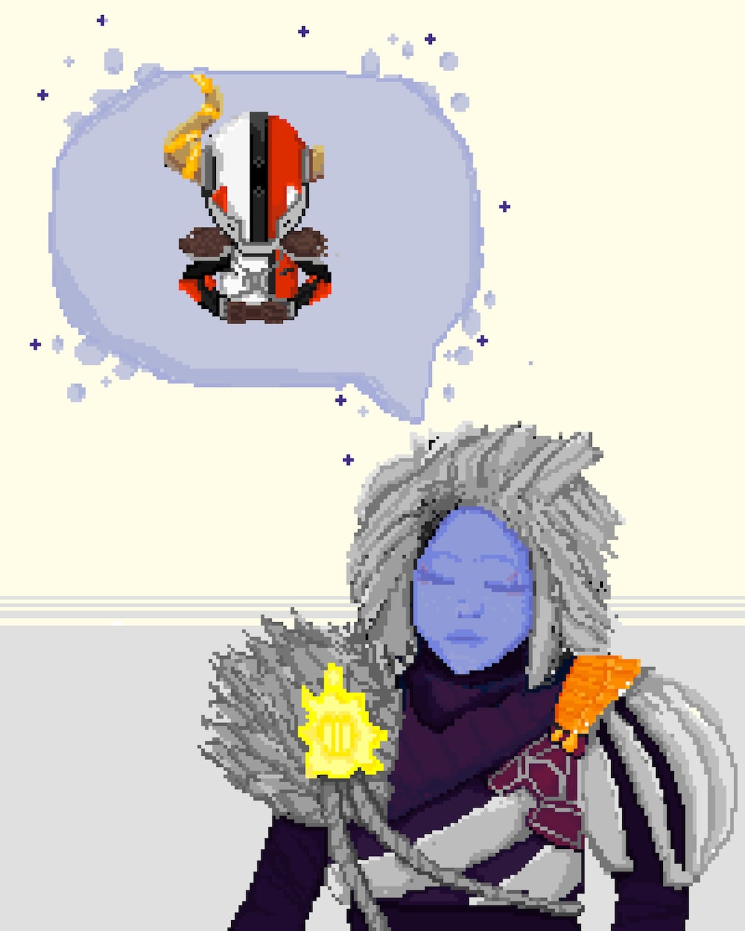 Destiny 2 Mara Sov X Shaxx Pixel Art Poster - Etsy