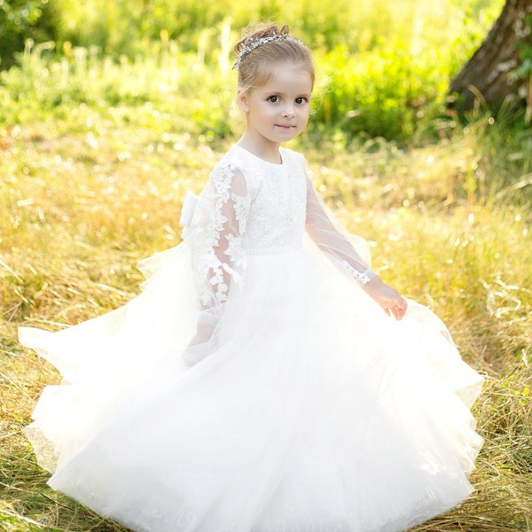 Ivory Flower Girl Dress Etsy