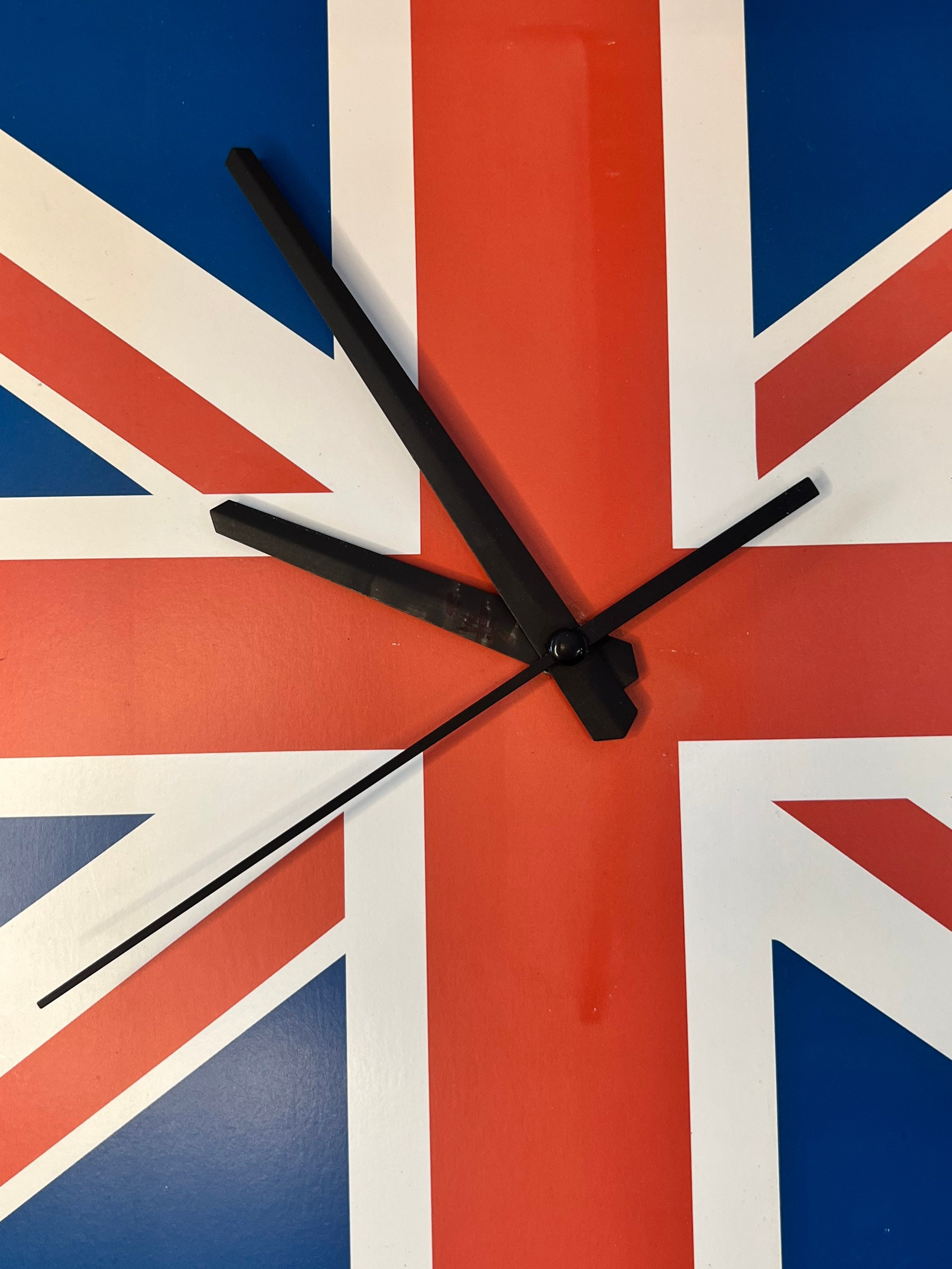Vintage British Union Jack Clock - Etsy