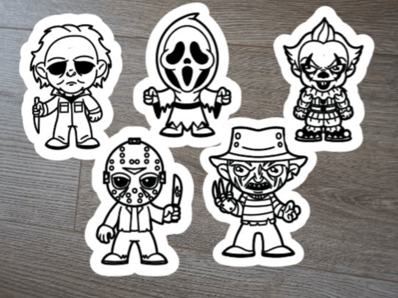 Pegatinas de vinilo con temática de terror | Etsy