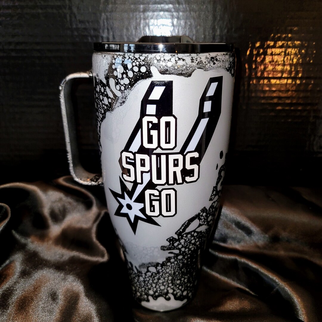 Go Spurs Go 30 Oz Tumbler W Handle - Etsy