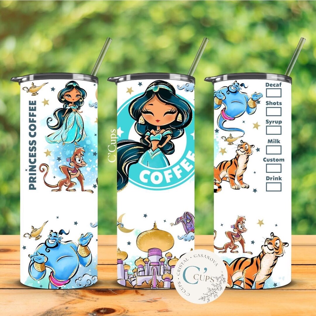 Princess Jazmin Tumbler 20oz | C’cups | Disney Sublimation Cup - Etsy