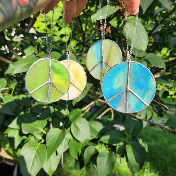 Peace Sign Stained Glass - Etsy