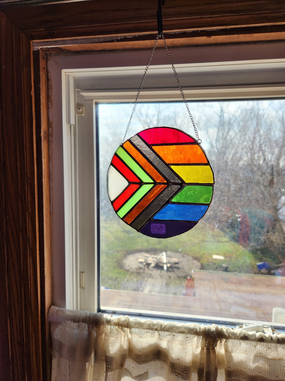 Inclusive Pride, Stained Glass Sun Catcher - Etsy