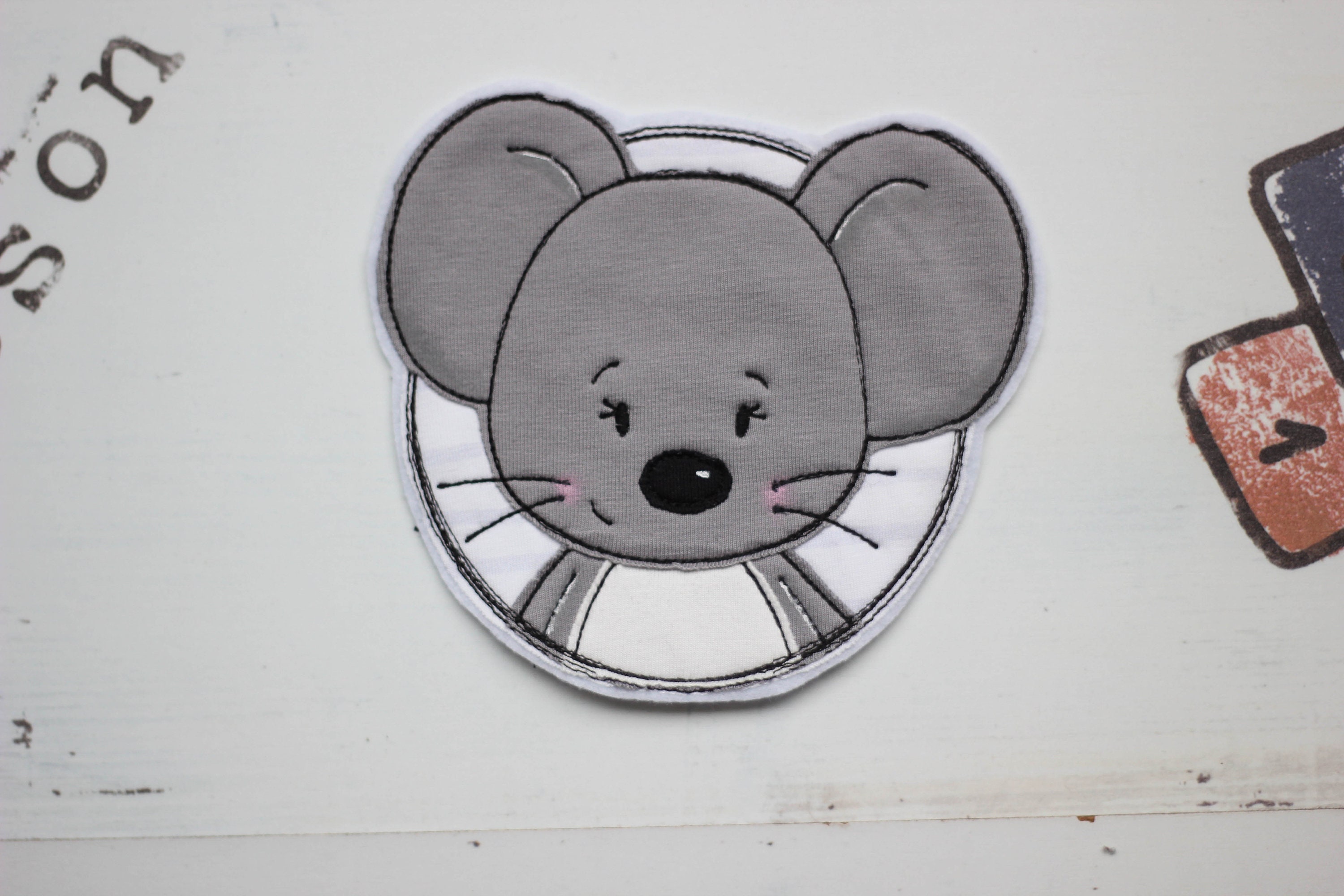 Applikation Maus Mäuschen Aufnäher Patch Button. | Etsy