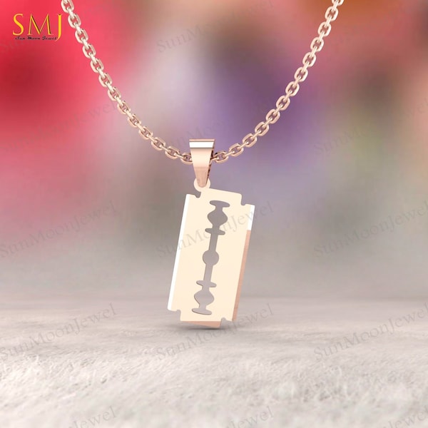 Razor Blade Necklace - Etsy
