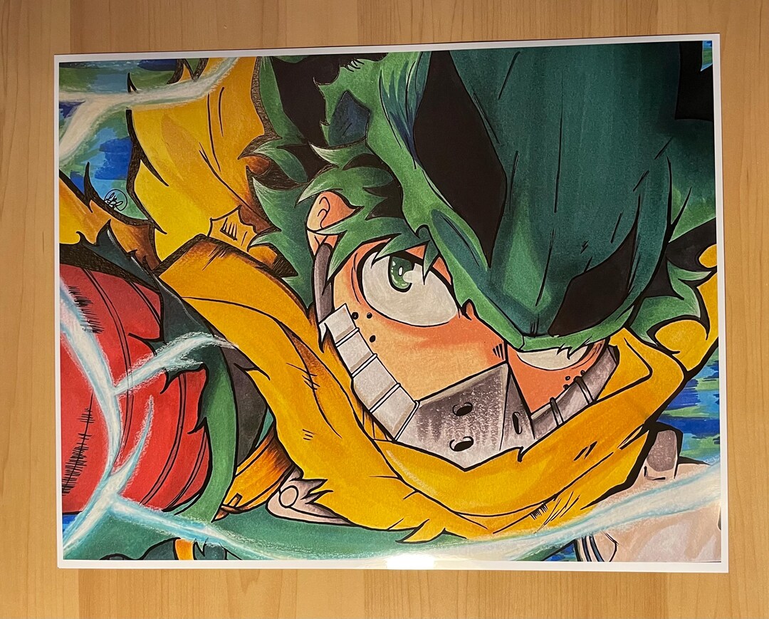 My Hero Academia Deku Print - Etsy