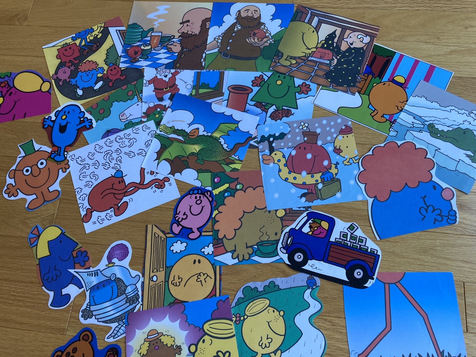 Mr. Men & Little Miss Cut Outs and Pages Ephemera for - Etsy