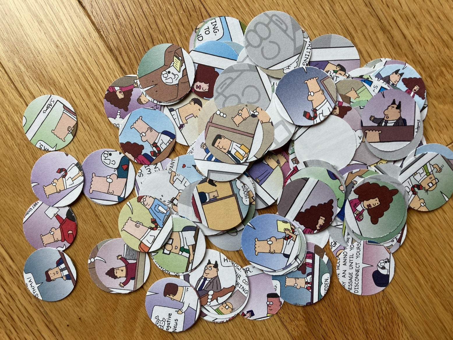 Dilbert Paper Confetti 200 Pieces Upcycled Comic Book Pages | Etsy