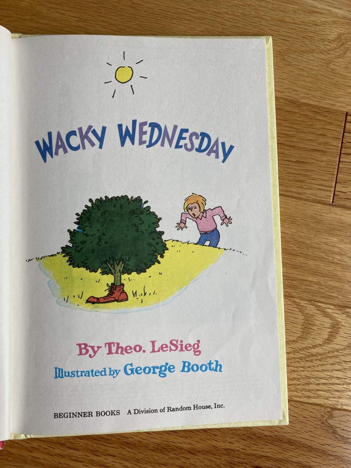 Wacky Wednesday by Theo LeSieg Dr. Seuss Hardcover Book Funny | Etsy