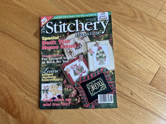 Stitchery Magazine Cross Stitch Patterns Christmas Halloween | Etsy