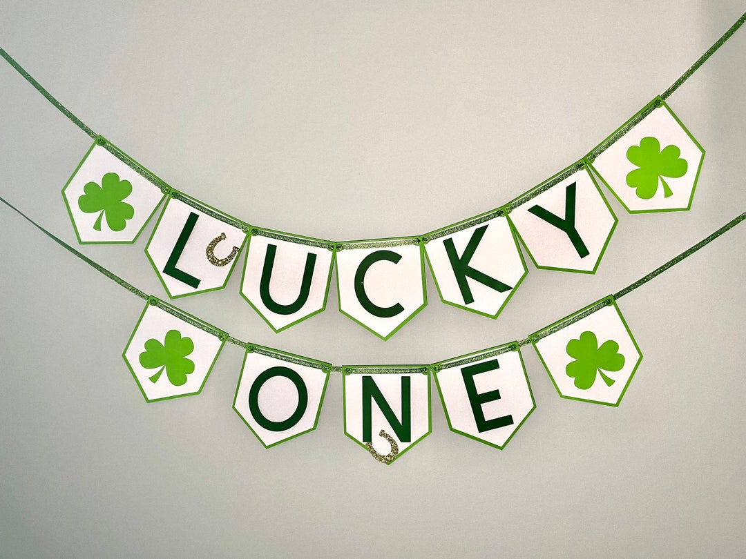 Lucky One Birthday Banner - Etsy
