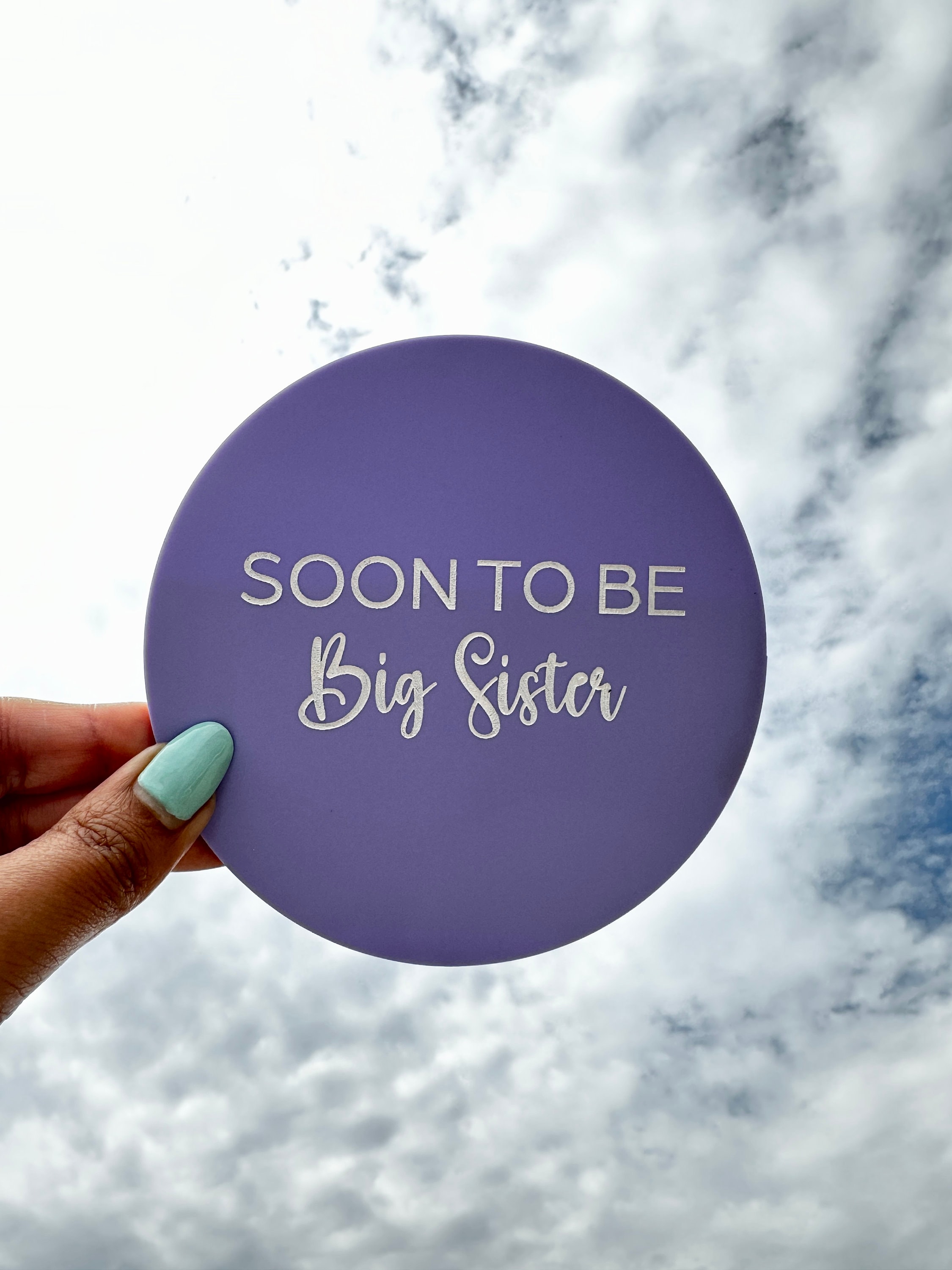 Acrylic Pregnancy Announcement Sign, Big Sister Announcement, Soon to ...