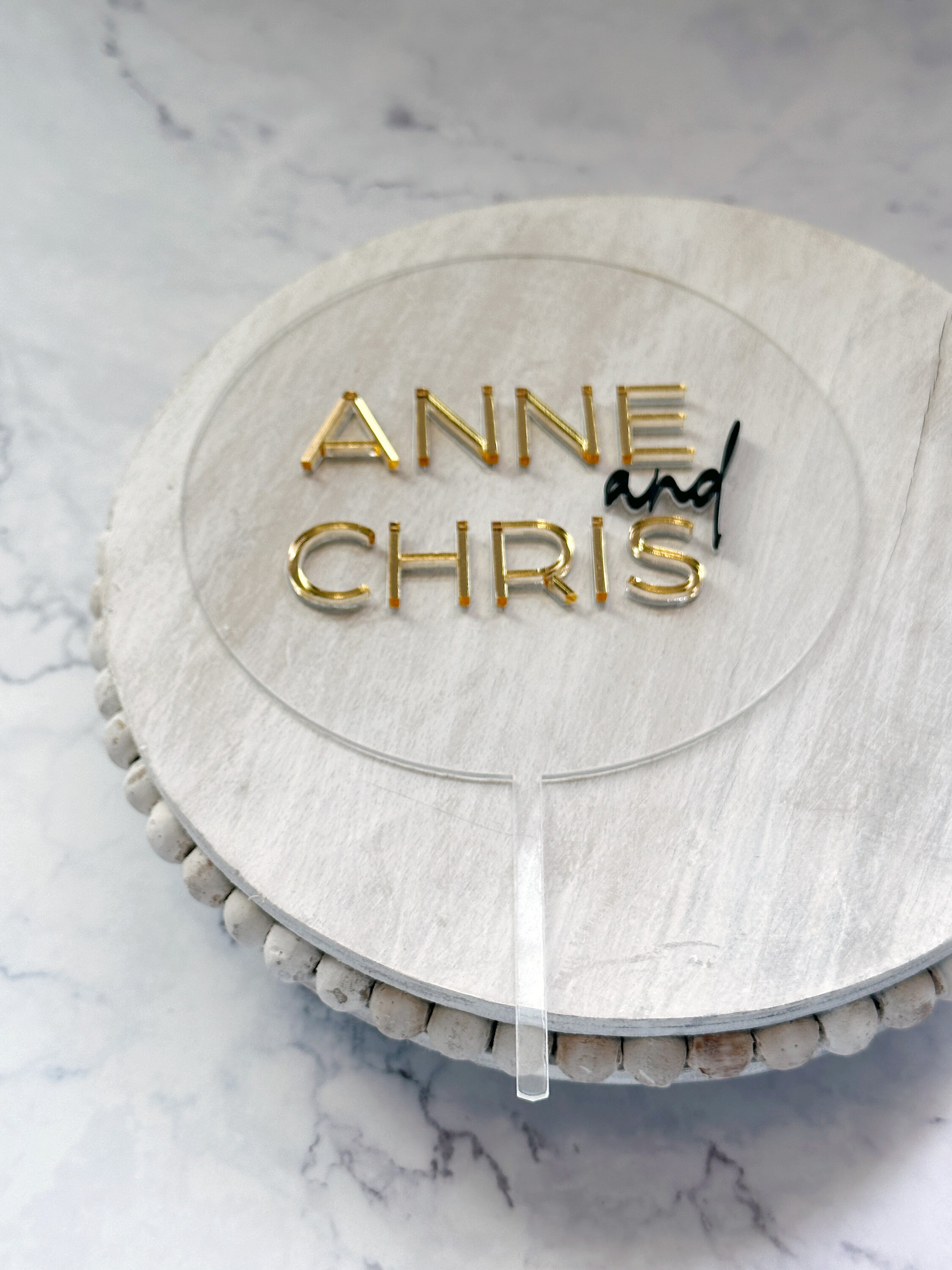 Acrylic Wedding Cake Topper, Personalized Wedding Cake Topper, Cake ...