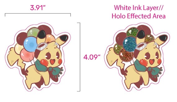 Flying Pikachu Sticker - Etsy