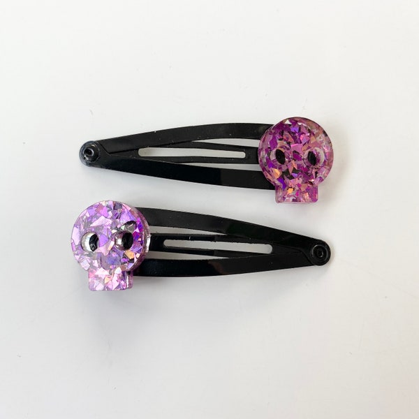 Skull Hair Clips - Etsy